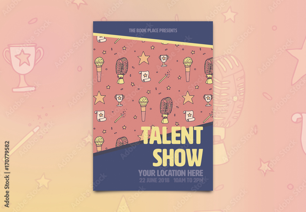 Talent Show Event Poster 1 Stock Template | Adobe Stock