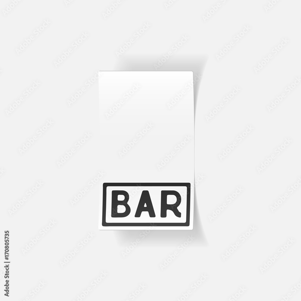 realistic design element: bar Stock Vector | Adobe Stock