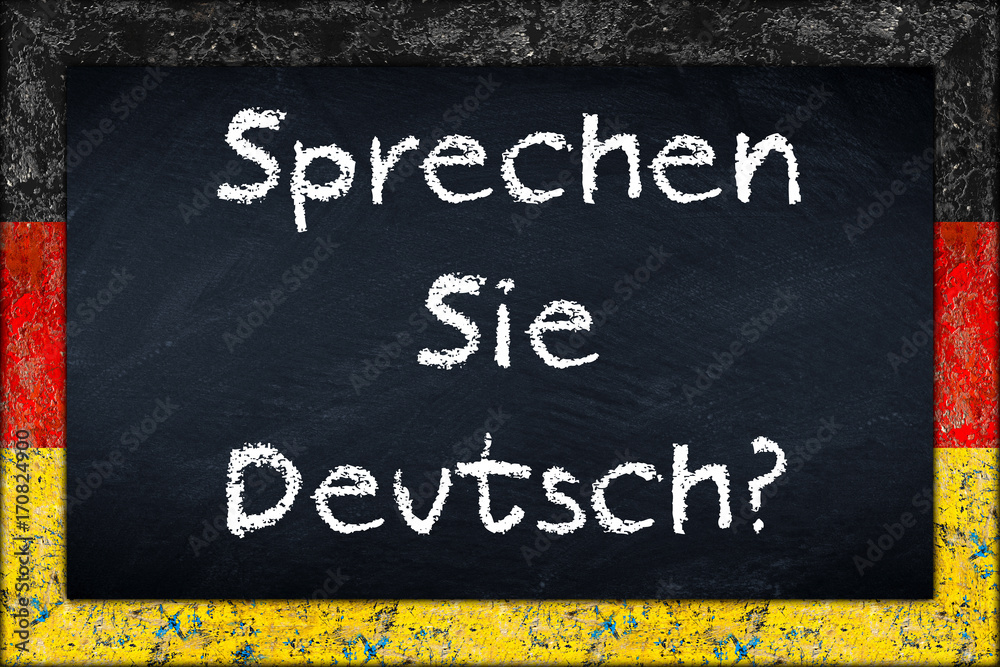 Sprechen Sie Deutsch? germany german blackboard language learning ...