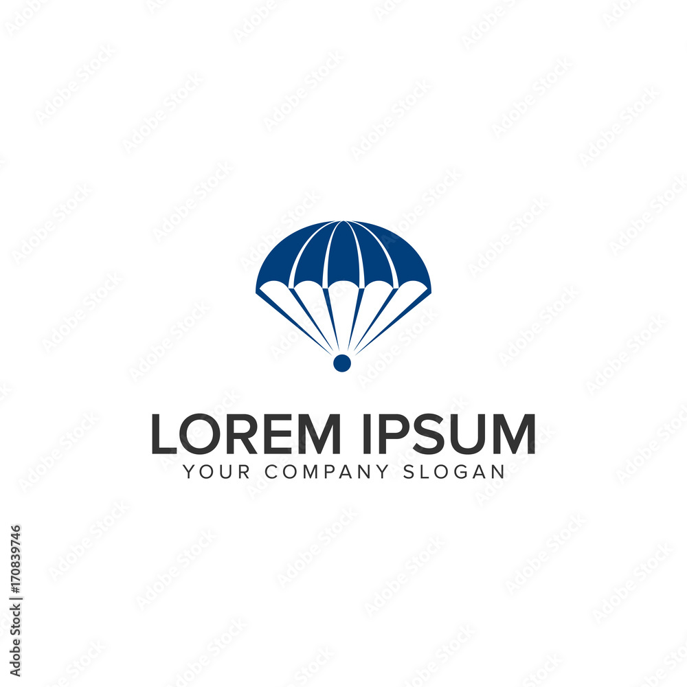skydiving logo design concept template Stock Vector | Adobe Stock