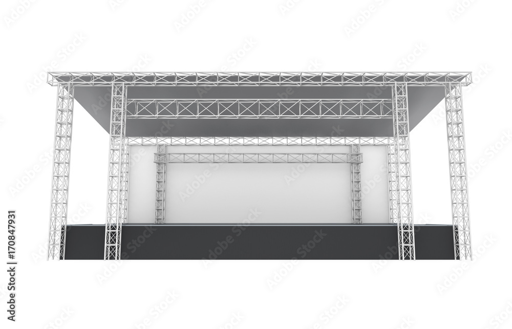 Outdoor Concert Stage Isolated Stock Illustration | Adobe Stock
