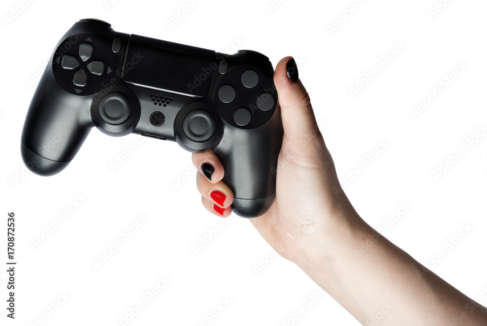 Video game console controller in gamer hands. Game controller in hand ...