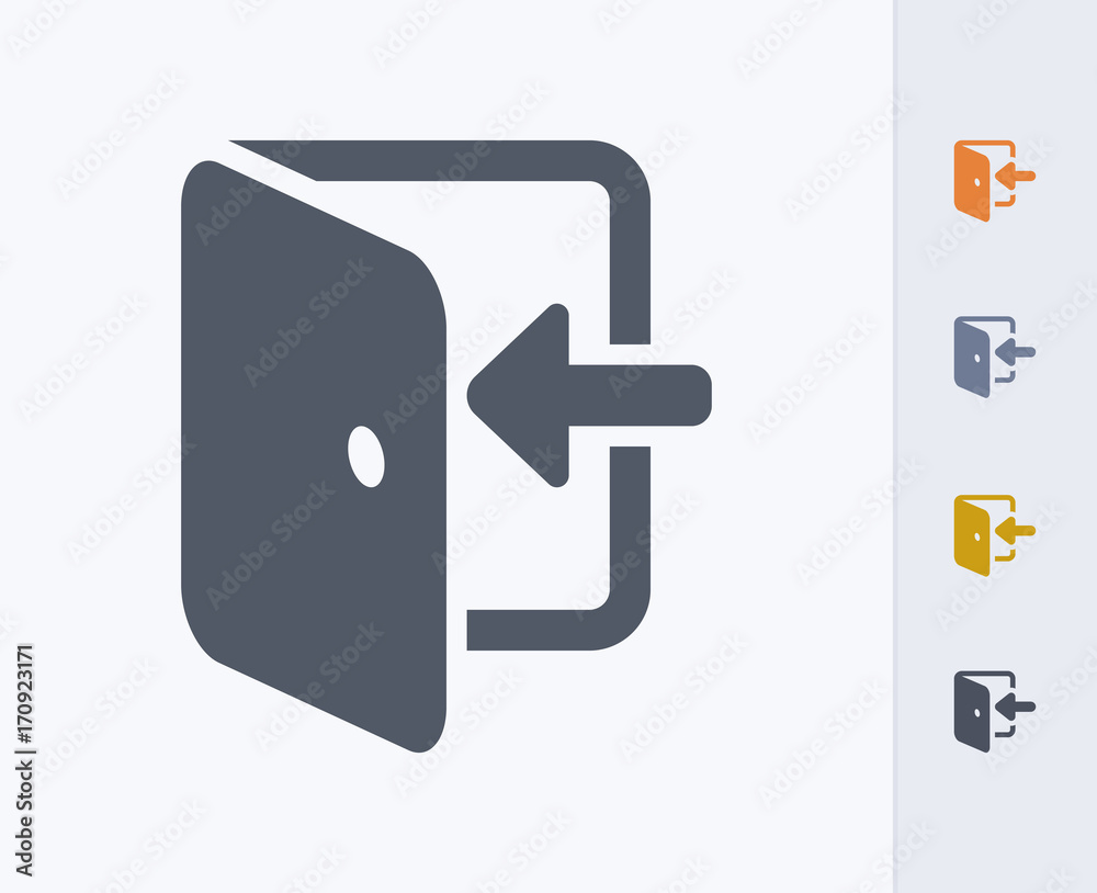 Vektorová grafika „Door & Enter Arrow - Carbon Icons. A professional ...