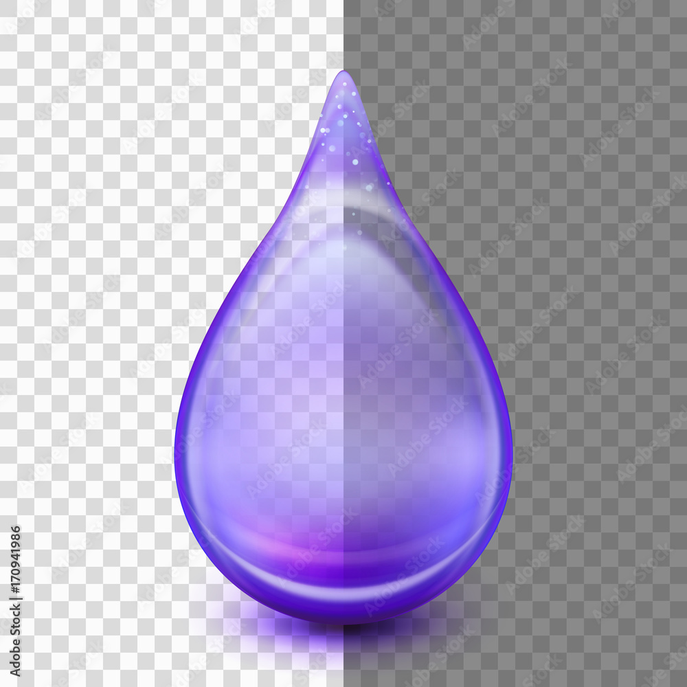 Drop isolated on transparent background. EPS 10 vector Stock Vector ...