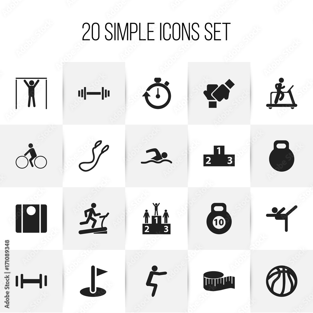 Fitness Icon Set