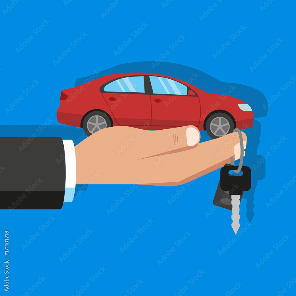 Car sale. Vector. Stock Vector | Adobe Stock