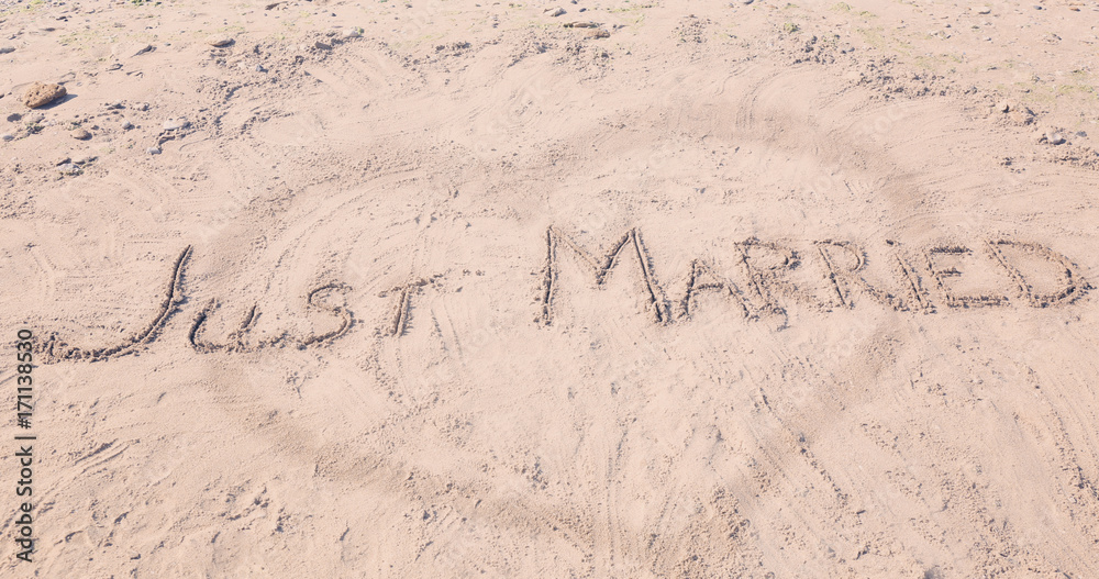 Just Married Beach