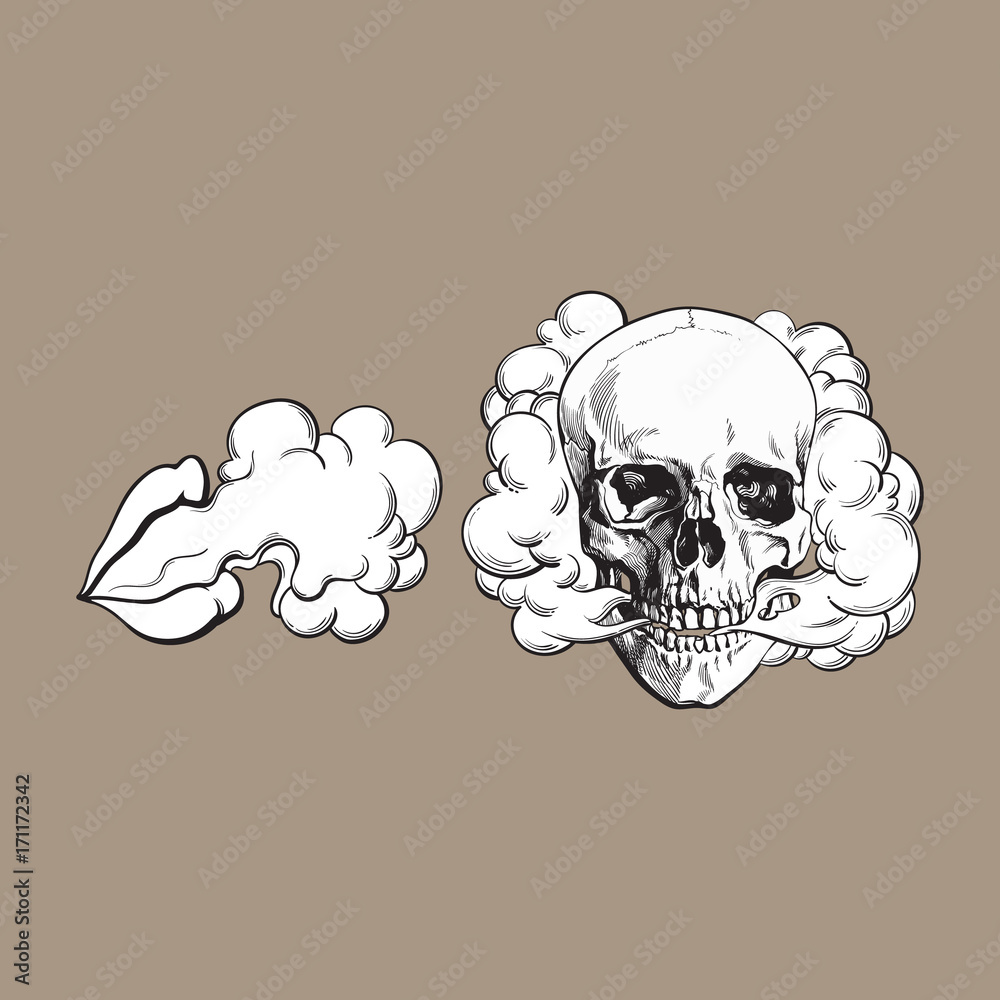 Smoking Lips Drawing | Lipstutorial.org