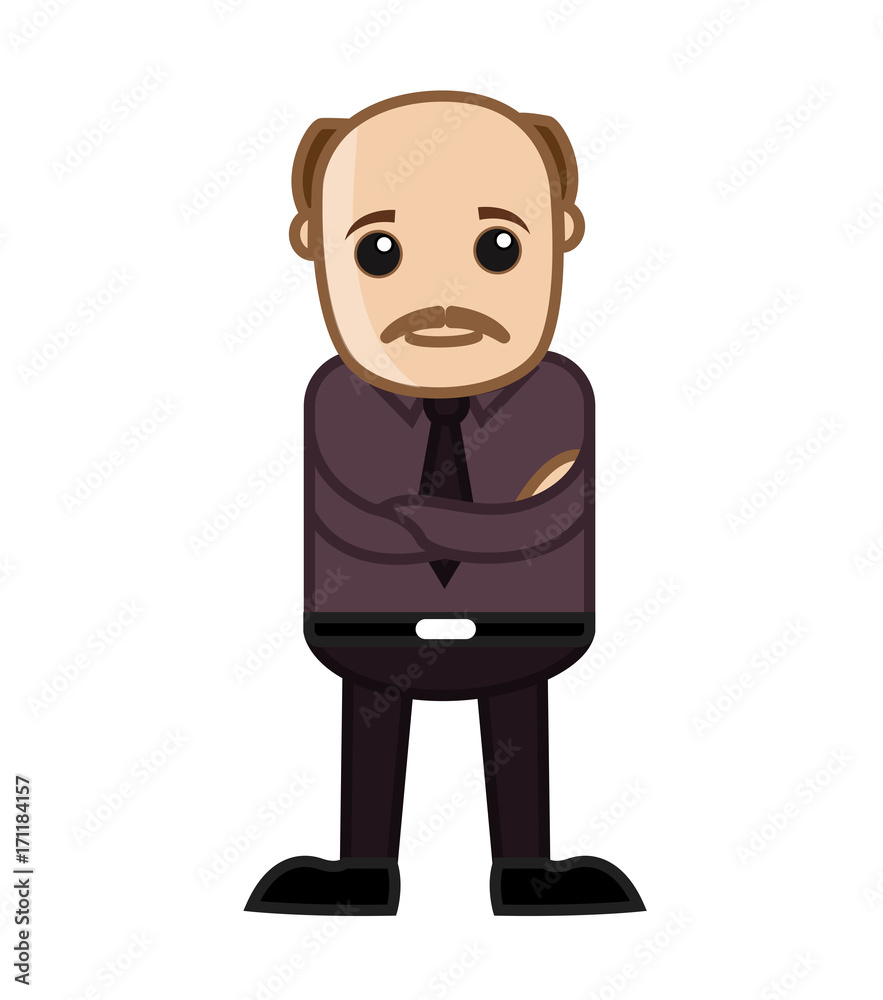 Cartoon Boss Character Stock Vector | Adobe Stock