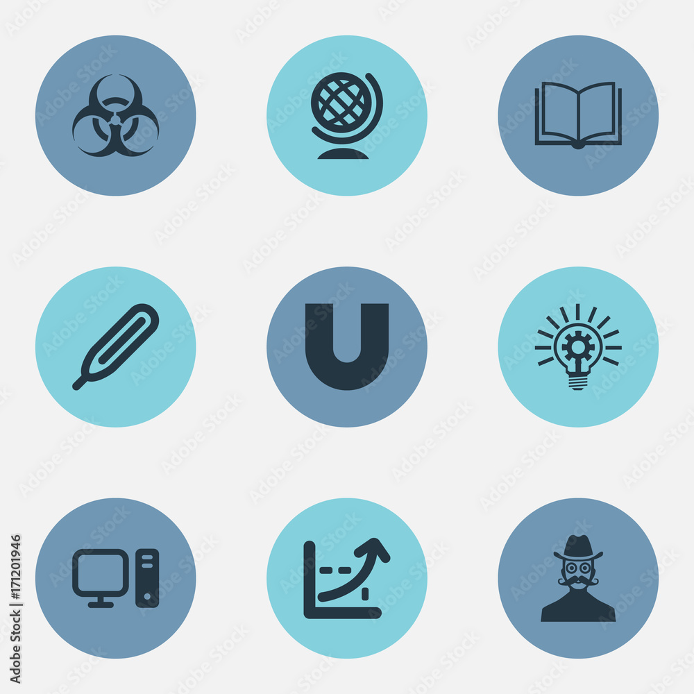 Vector Illustration Set Of Simple Study Icons. Elements Innovation ...