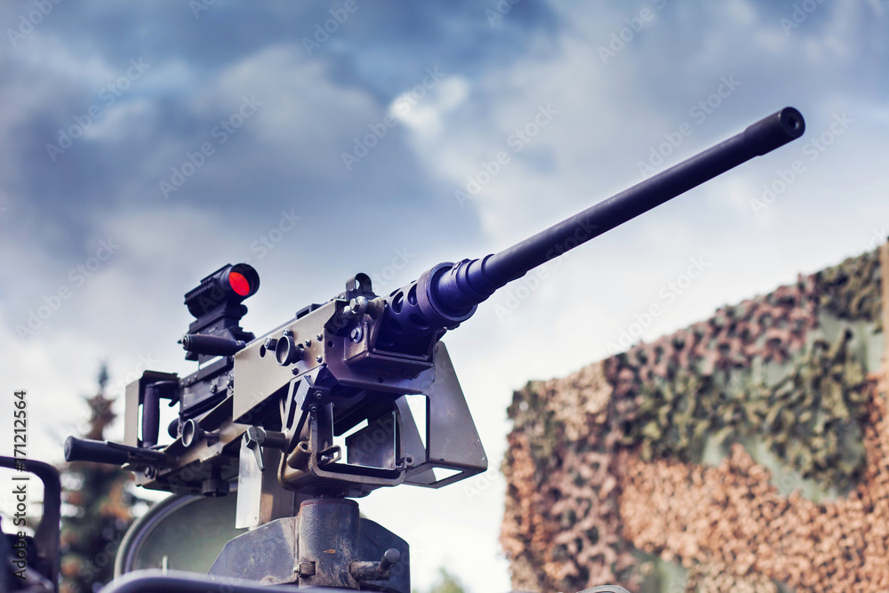 m2 browning machine gun on M113 armored personnel carrier Stock Photo ...
