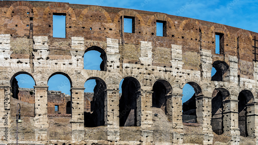 The Colosseum in Rome, Italy, the largest amphitheatre ever built ...