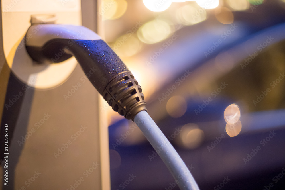 Elektroauto Ladestation Stock Photo | Adobe Stock