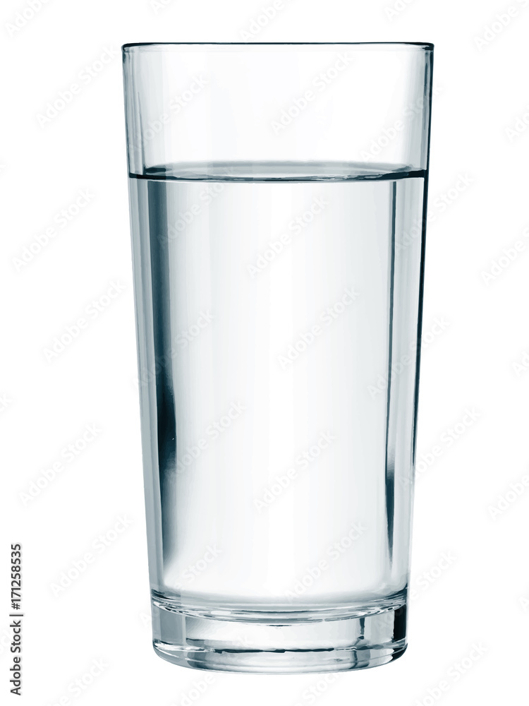water glass isolated vector illustration Stock Vector | Adobe Stock