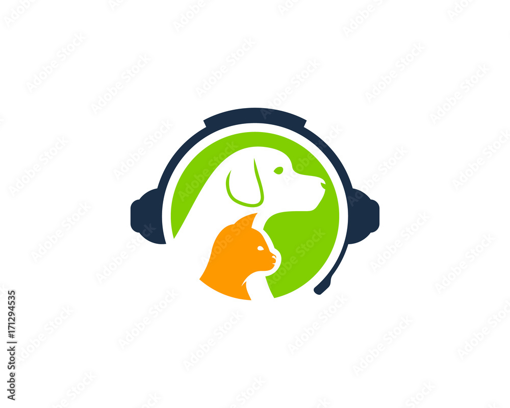 Animal Podcast Icon Logo Design Element Stock Vector | Adobe Stock