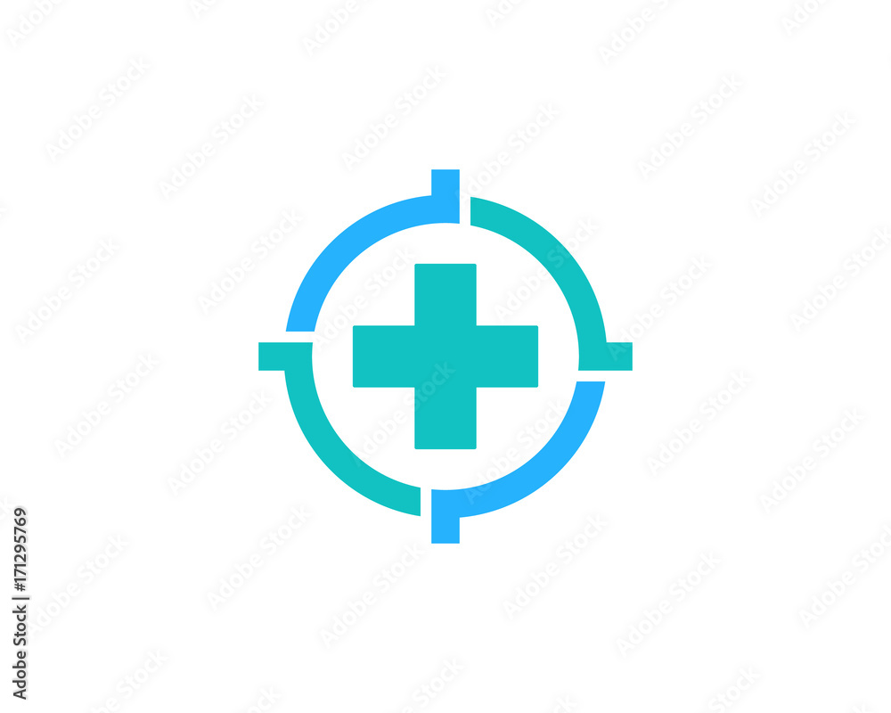 Health Target Icon Logo Design Element Stock Vector | Adobe Stock