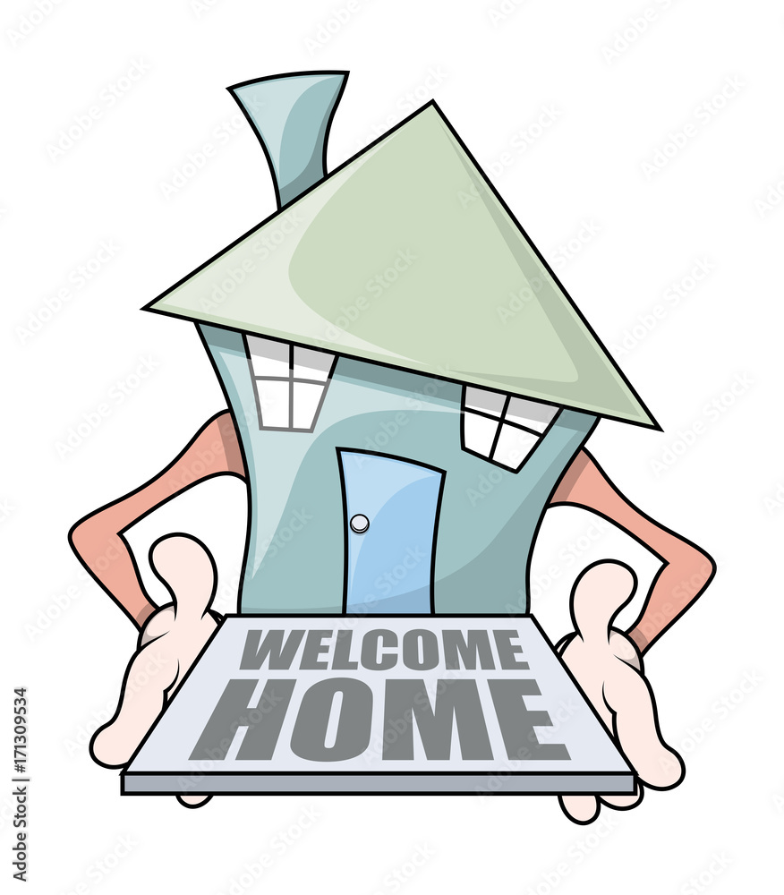 Welcome Cartoon House