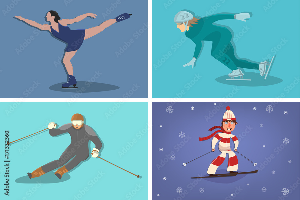 Cartoon sport character in cool design Stock Vector | Adobe Stock