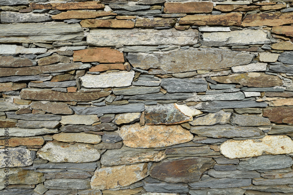 Mur en pierre sèche dans le cap Corse Stock Photo | Adobe Stock