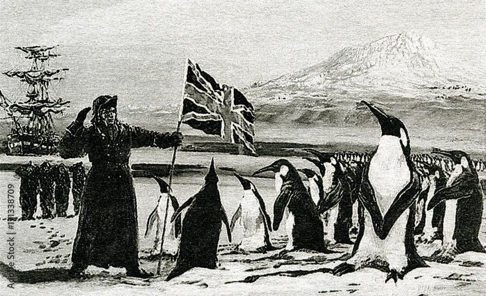 ภาพประกอบสต็อก James Clark Ross (1800–1862), british polar explorer ...