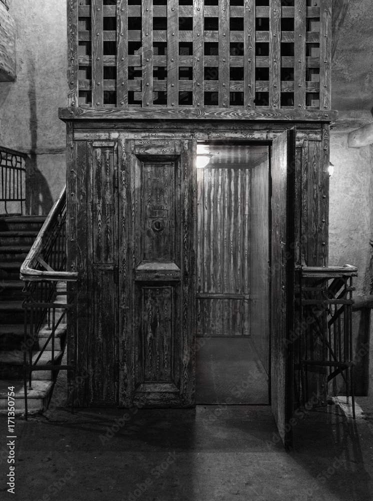 Vintage (old) elevator Stock Photo | Adobe Stock