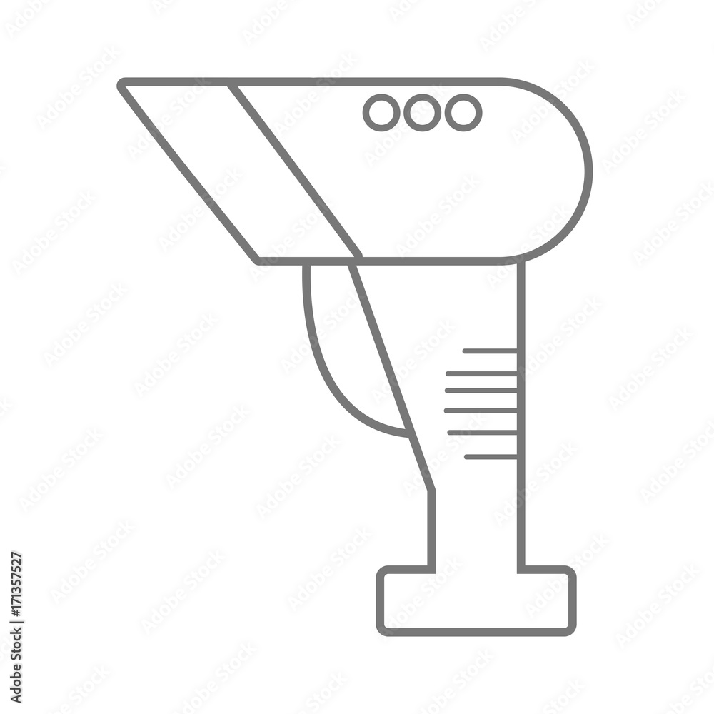 silhouette barcode reader technology with laser scan vector ...
