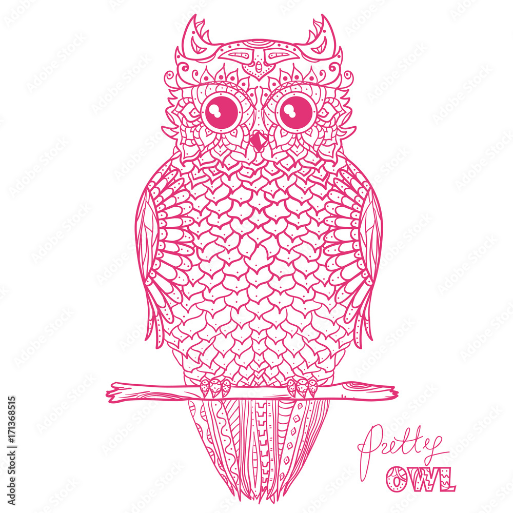 Abstract Owl Design