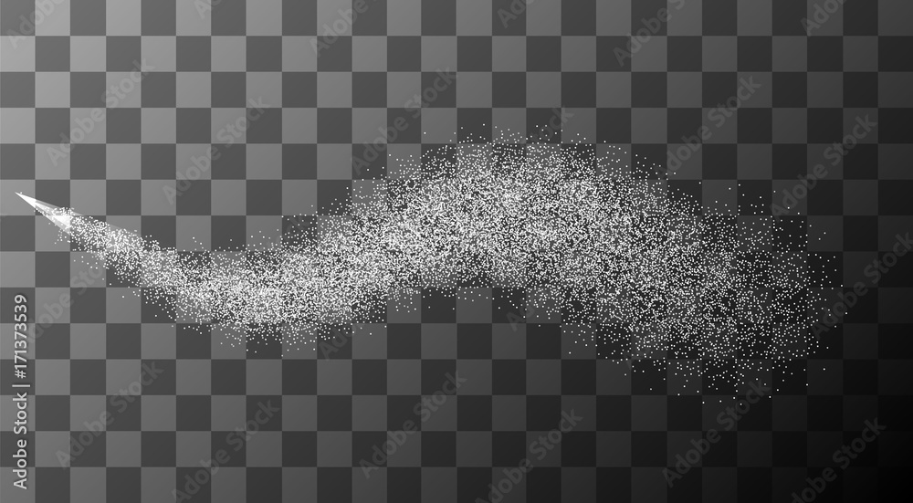 Vector modern spray effect on transparent background Stock Vector ...
