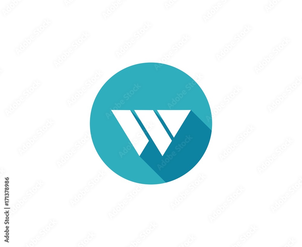 W logo letter Stock Vector | Adobe Stock
