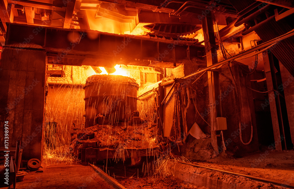 Steelmaking scenario Stock Photo | Adobe Stock