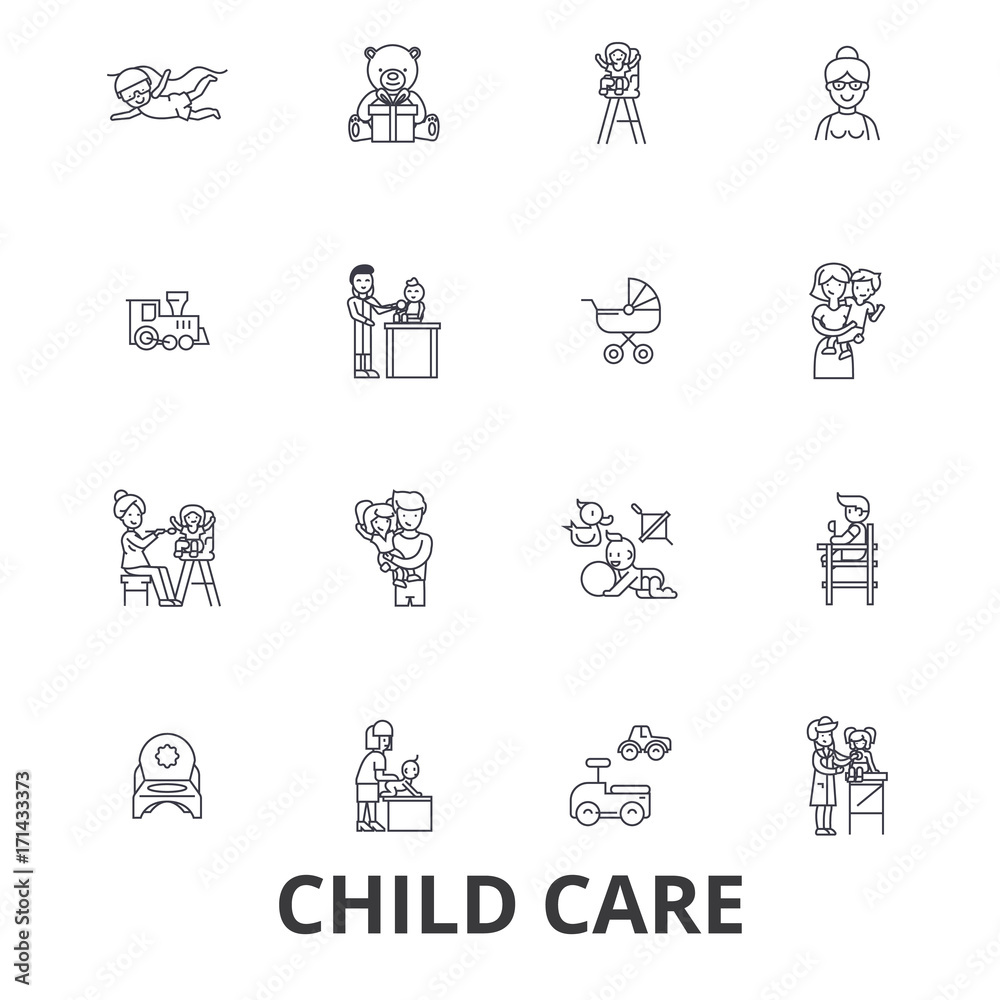 Child care, babysitter, preschool, nanny, nursery, kids playing ...