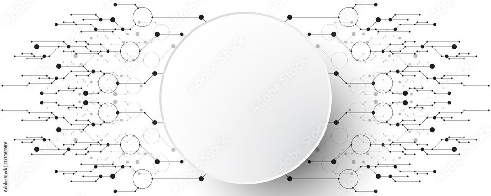 Vector abstract technology circuit design. Stock Vector | Adobe Stock