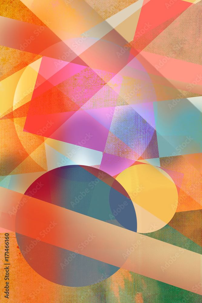 Abstract background with geometrical shapes Stock Illustration | Adobe ...