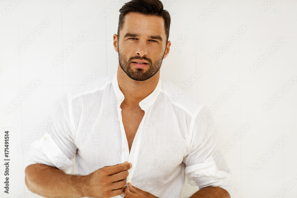 Portrait of handsome man Stock Photo | Adobe Stock Portrait of handsome man Stock Photo | Adobe Stock