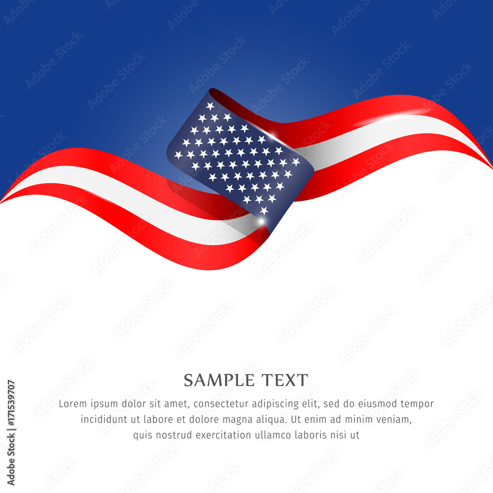 Abstract background flag. Background flag ribbon for liberty, national ...