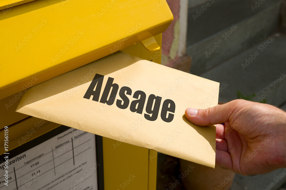 Absage Stock-Foto | Adobe Stock