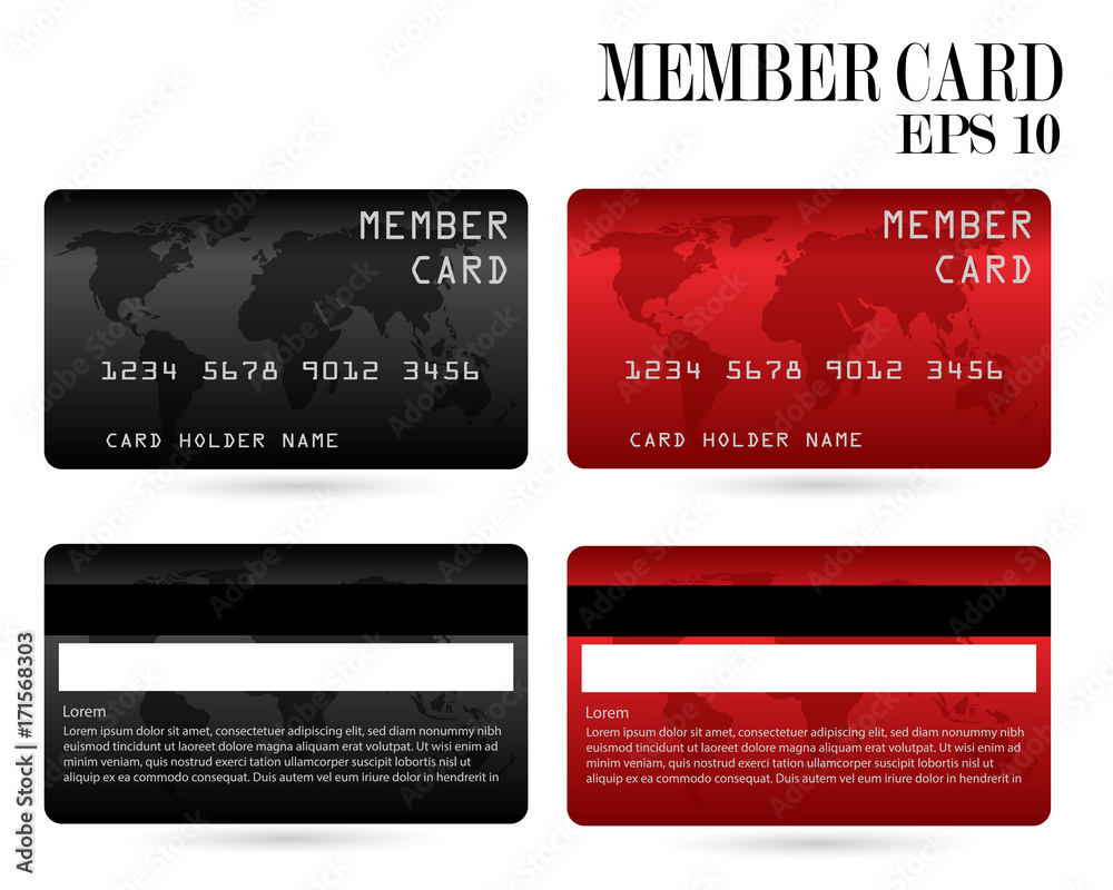 member card, business VIP card, design for privilege member,vector ...