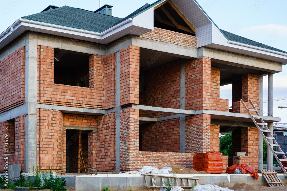 Brick House Construction Site