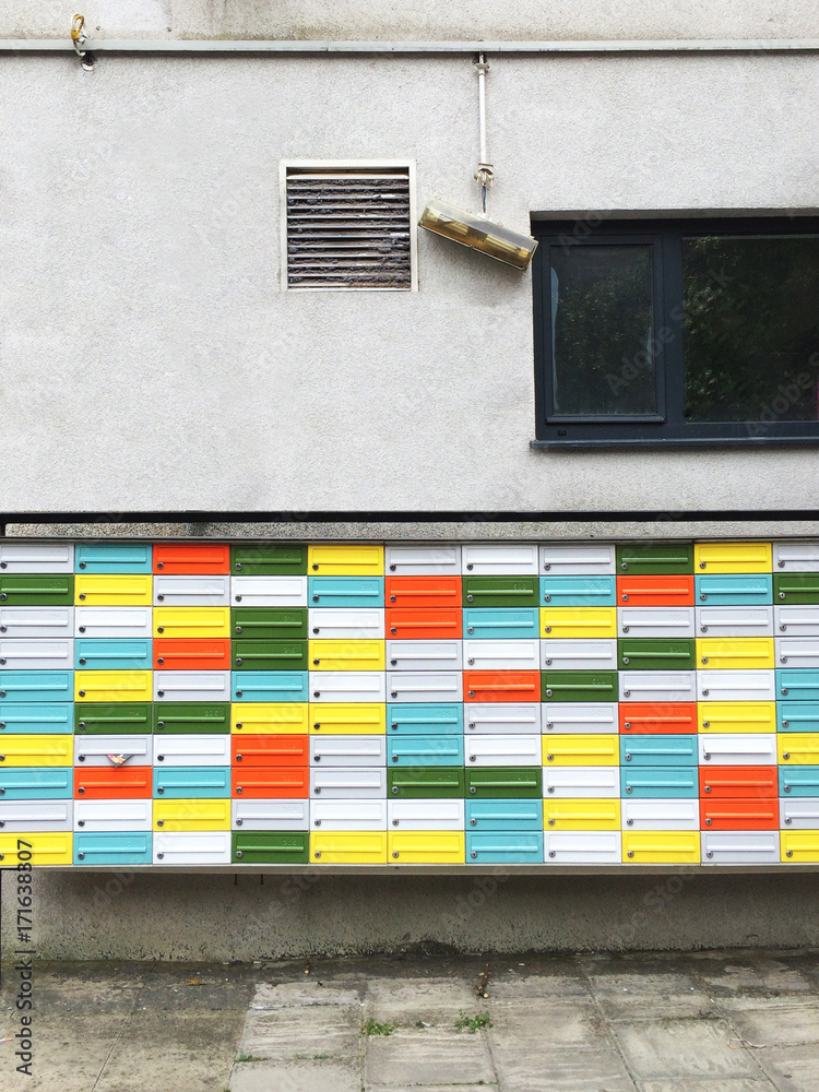 Colourful Post Box Stock Photo | Adobe Stock