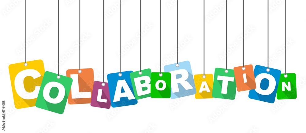 vector illustration background collaboration Stock Vector | Adobe Stock