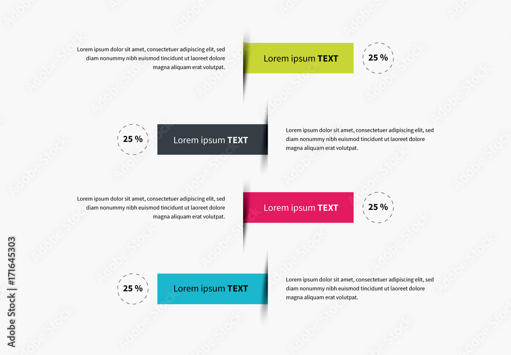 Four Section Vertical Timeline Infographic Layout 2 Stock Template ...