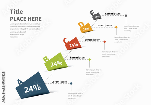 Vertical Slanted Section Timeline Infographic Layout 1 Stock Template ...