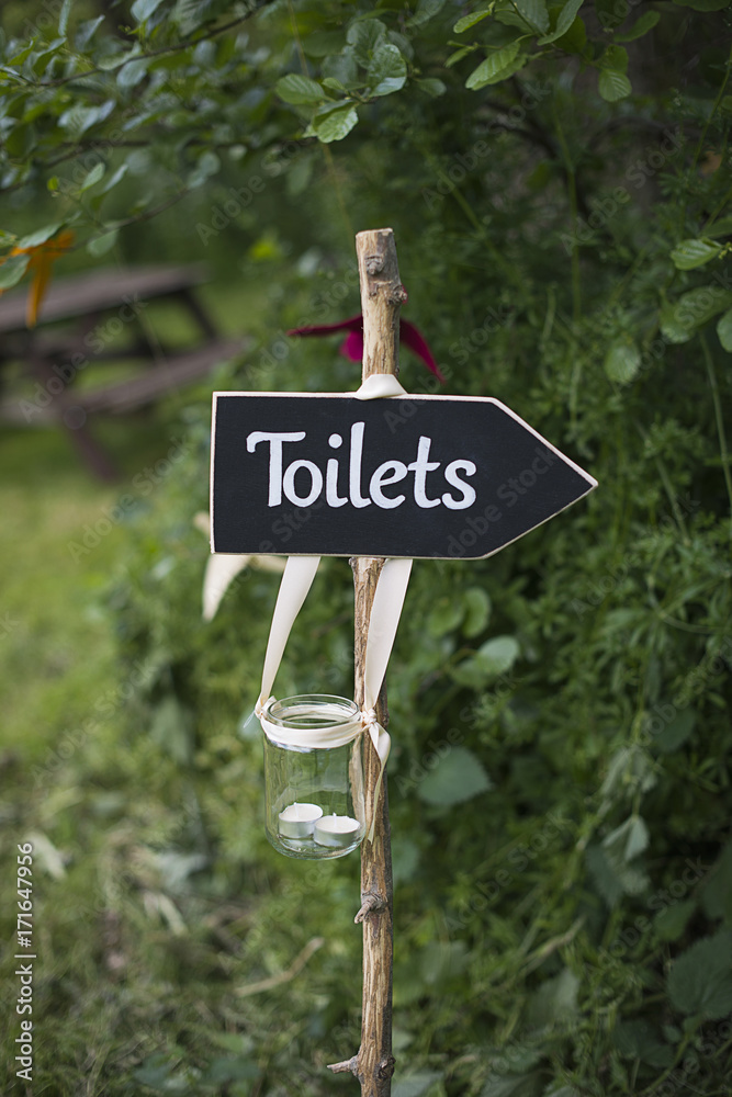 Toilets sign Stock Photo | Adobe Stock