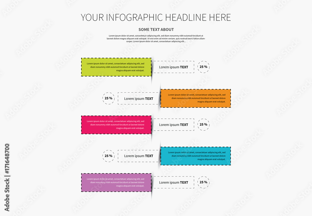 Four Section Vertical Timeline Infographic Layout 3 Stock Template ...