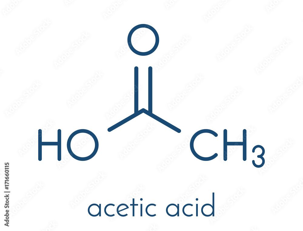 Acetic Acid Skeletal Structure
