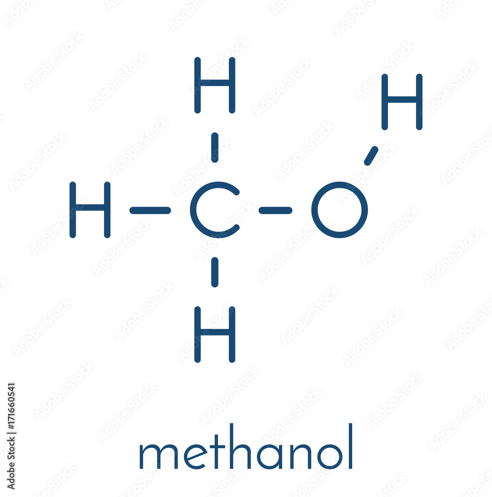 Methanol Skeletal Structure