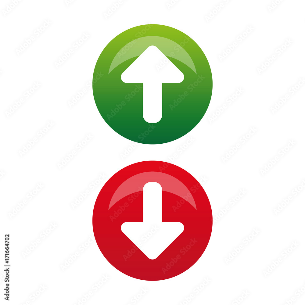 Up Down arrow button Stock Vector | Adobe Stock