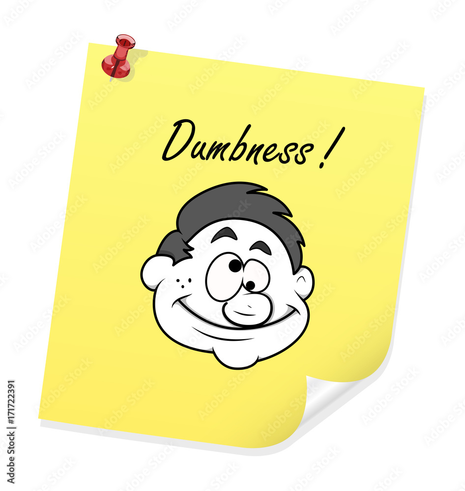 Dumb Kid Face Expression clip-art illustration Stock Vector | Adobe Stock