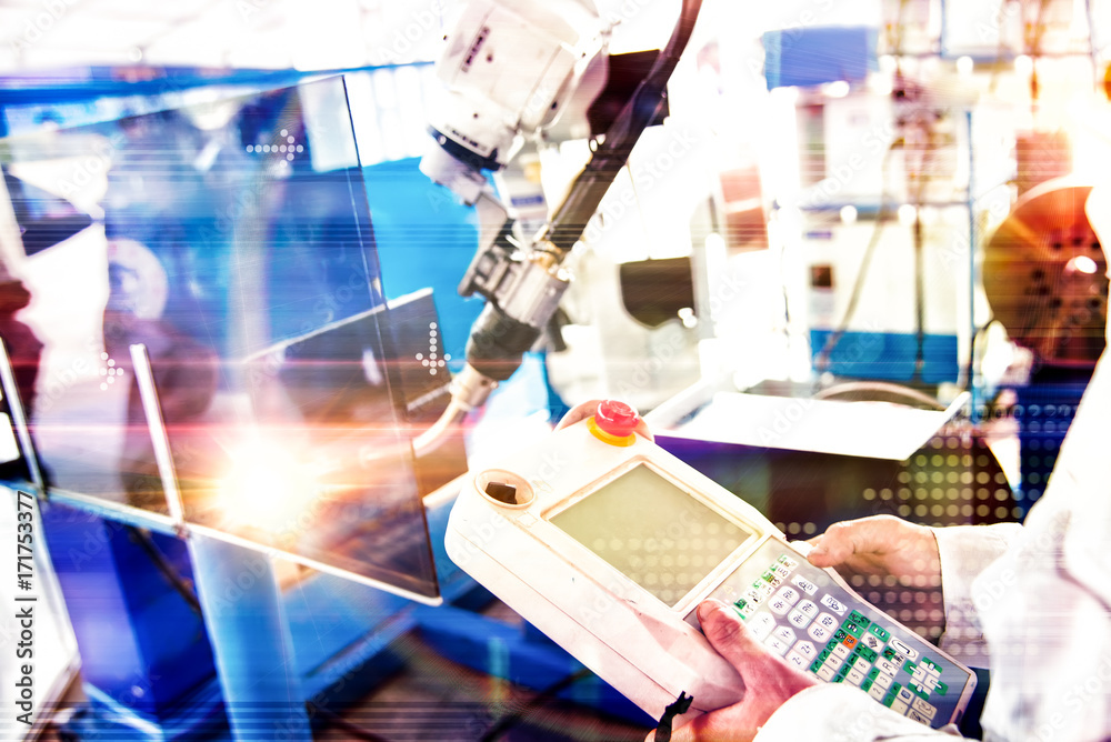 An automatic arm that uses control panel operations in an intelligent ...