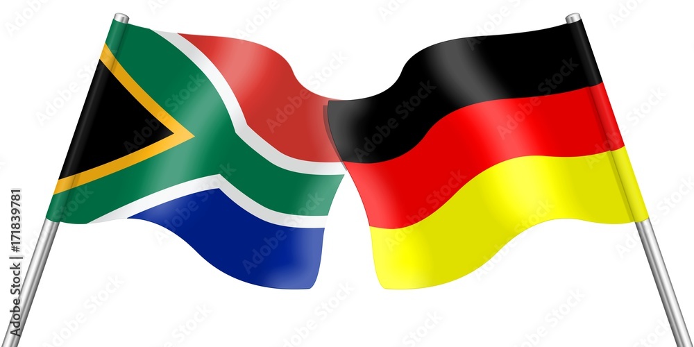 Flags. South Africa and Germany Stock Illustration | Adobe Stock